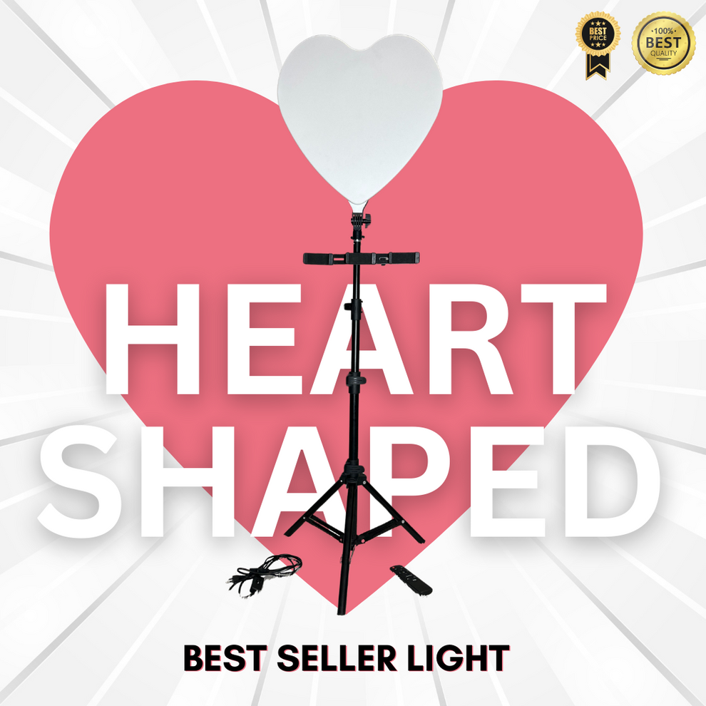 Heart Shaped Professional Ring Light – Cosmoshop